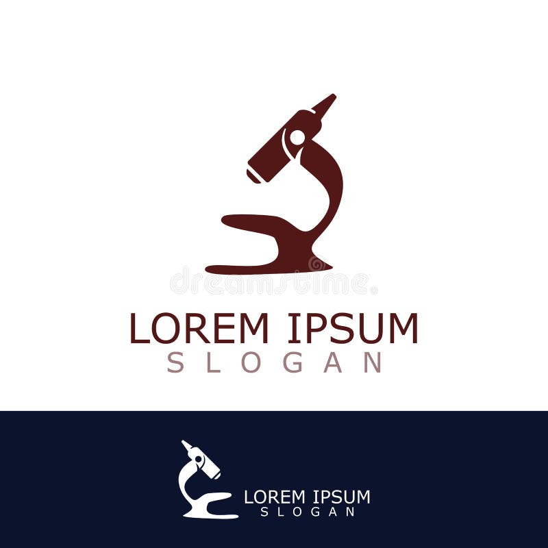 Microscope Logo Image Design. Simple Illustration of Biology Microscope ...