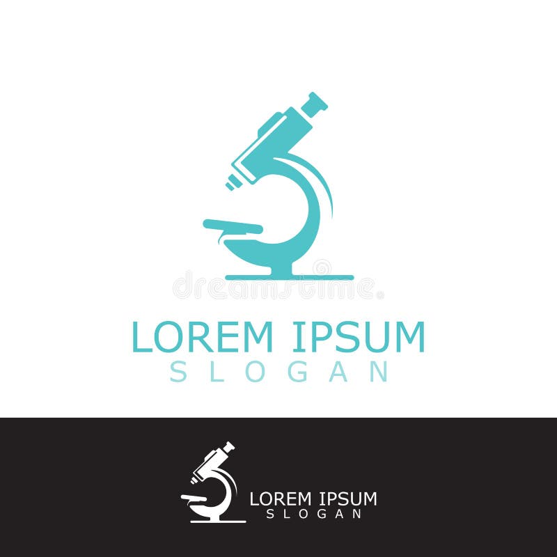 Microscope Logo Image Design. Simple Illustration of Biology Microscope ...