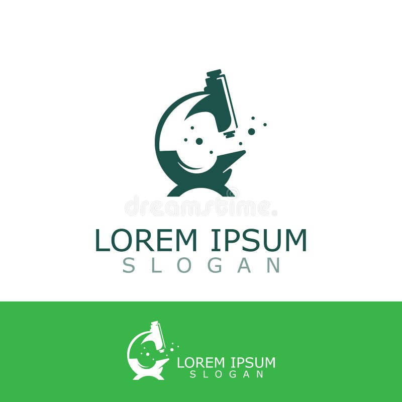 Microscope Logo Image Design. Simple Illustration of Biology Microscope ...