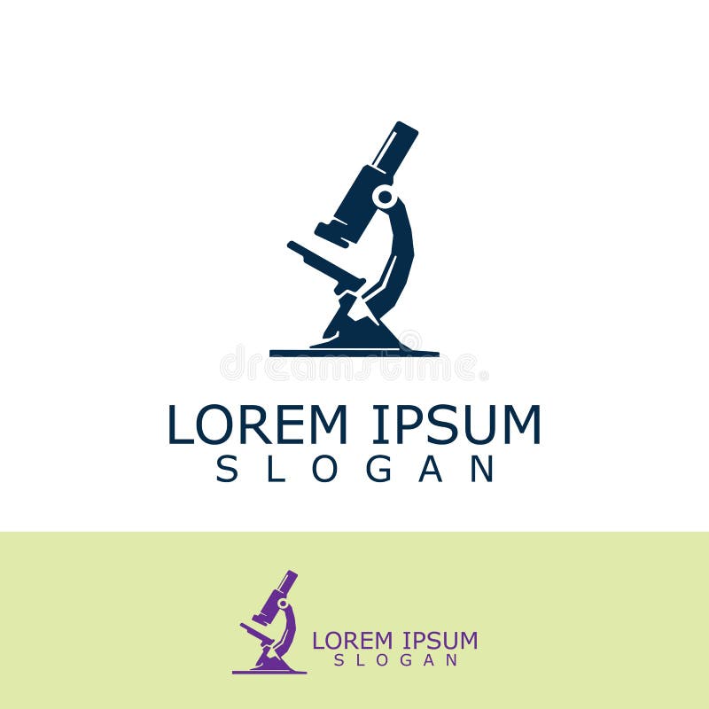 Microscope Logo Image Design. Simple Illustration of Biology Microscope ...