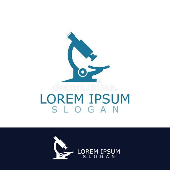 Microscope Logo Image Design. Simple Illustration of Biology Microscope ...