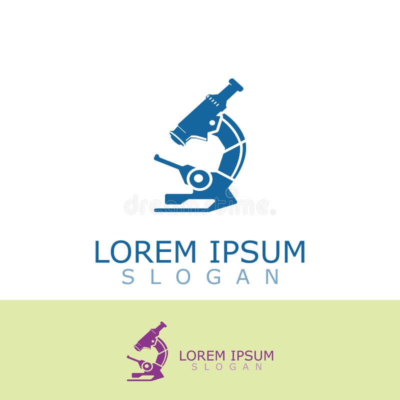 Microscope Logo Image Design. Simple Illustration of Biology Microscope ...