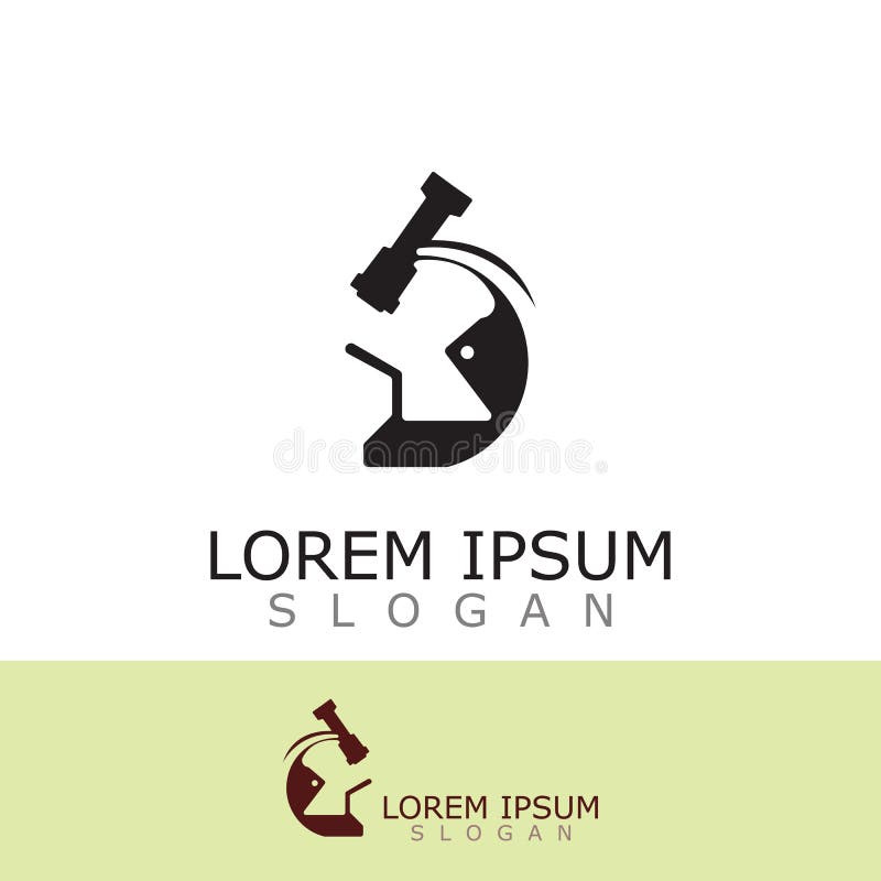 Microscope Logo Image Design. Simple Illustration of Biology Microscope ...