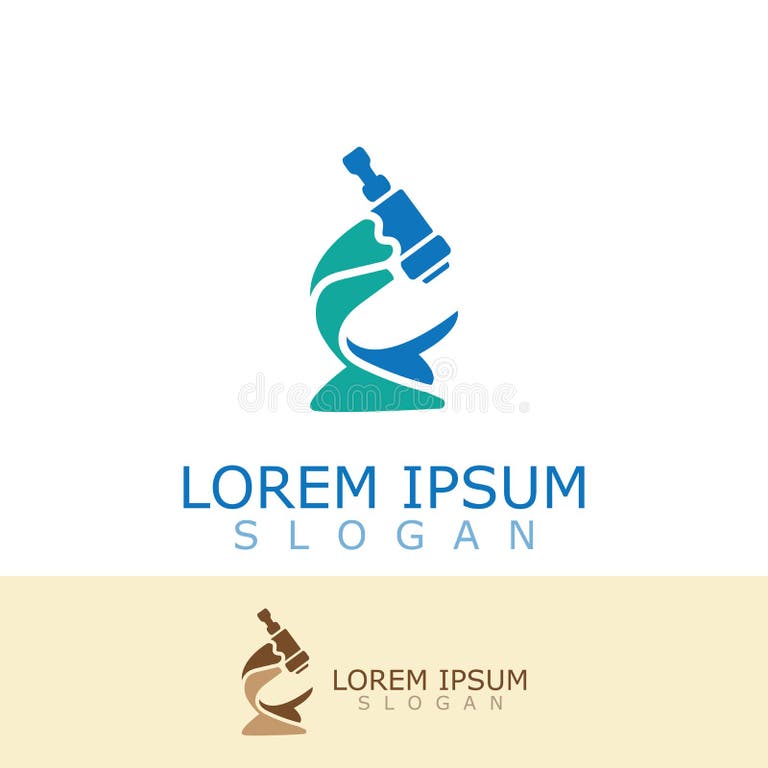 Microscope Logo Image Design. Simple Illustration of Biology Microscope ...