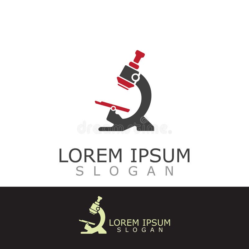 Microscope Logo Image Design. Simple Illustration of Biology Microscope ...