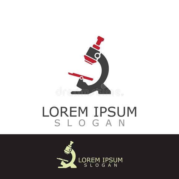 Microscope Logo Image Design. Simple Illustration of Biology Microscope ...