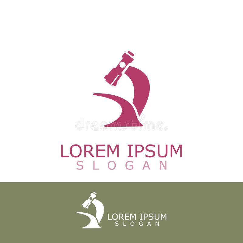 Microscope Logo Image Design. Simple Illustration of Biology Microscope ...
