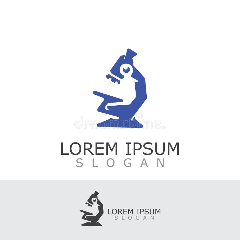 Microscope Logo Image Design. Simple Illustration of Biology Microscope ...