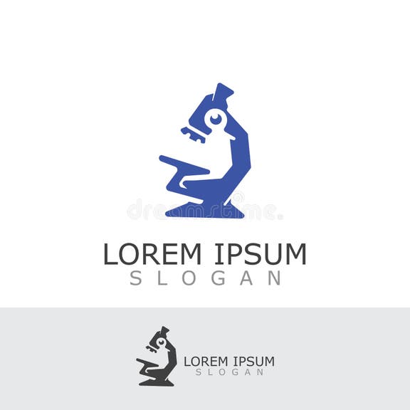 Microscope Logo Image Design. Simple Illustration of Biology Microscope ...