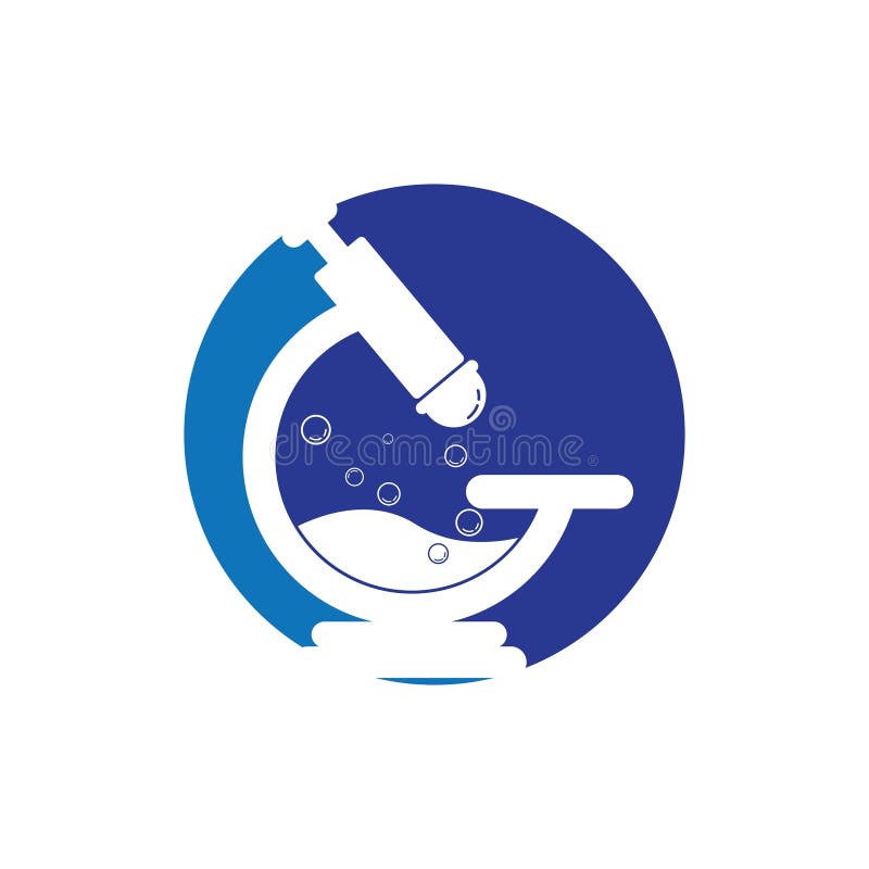 Microscope Logo Vector Icon Design Stock Illustration - Illustration of ...