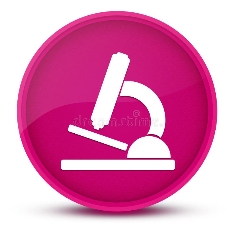 Microscope Luxurious Glossy Pink Round Button Abstract Stock ...
