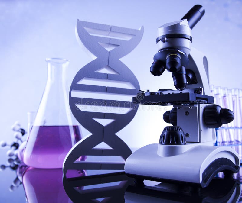 Microscope in Medical Laboratory, Research and Experiment Stock Image ...