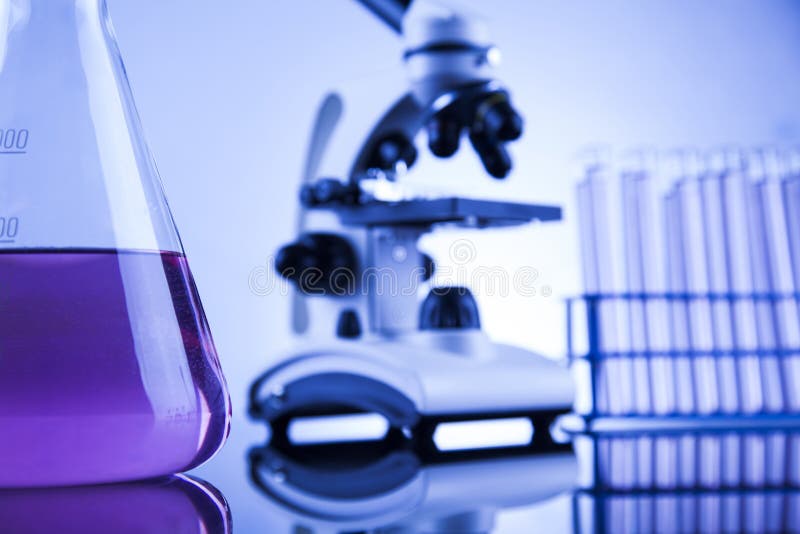 Microscope in Medical Laboratory, Research and Experiment Stock Image ...