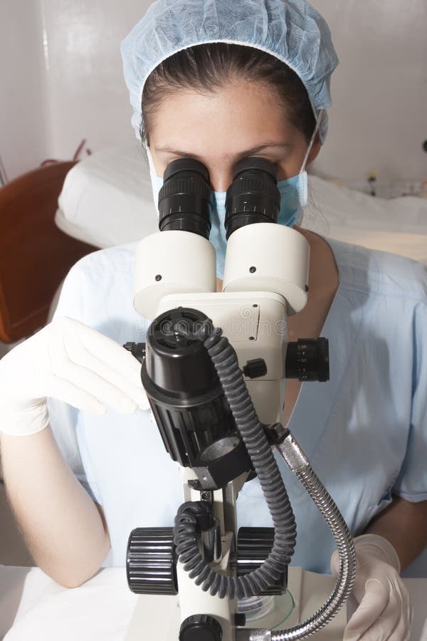 At the microscope stock image. Image of health, emergency - 46643821