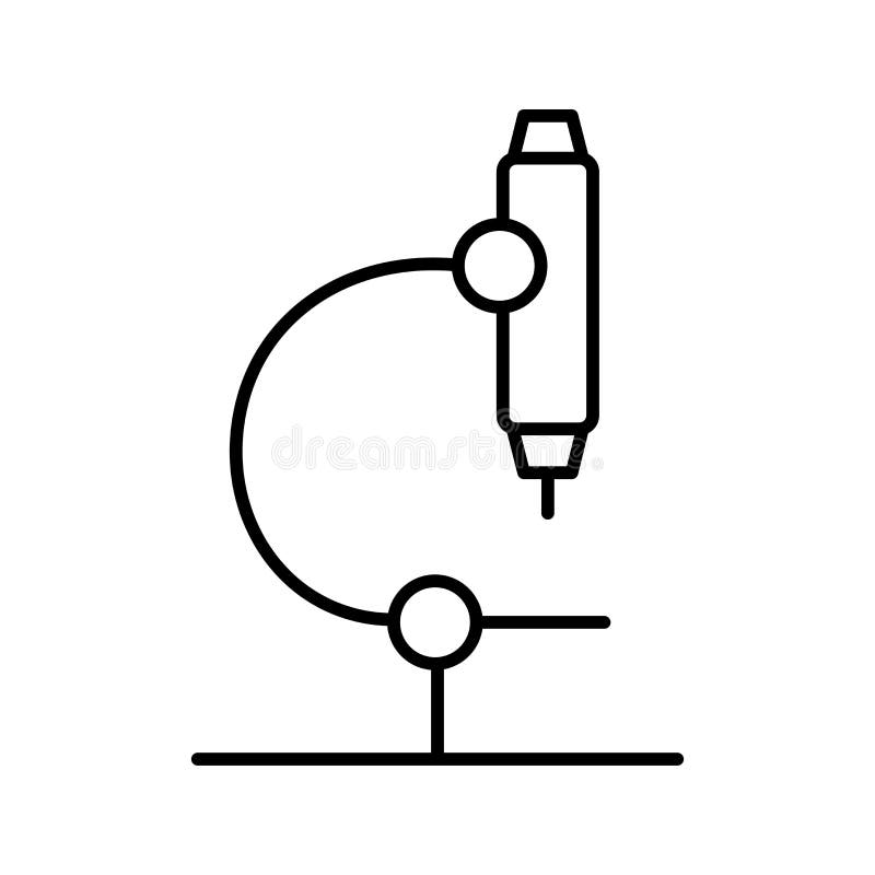 Microscope Medical Scientific Symbol Icon Stock Vector - Illustration ...