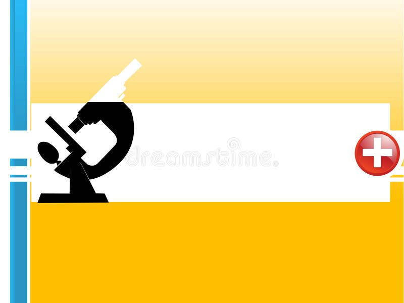 Microscope and Medical Sign Stock Illustration - Illustration of ...