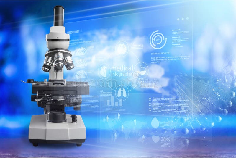 Microscope stock image. Image of analysis, biotechnology - 120562121