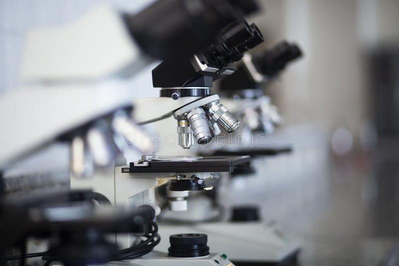 Microscope stock photo. Image of laboratory, equipment - 261618718
