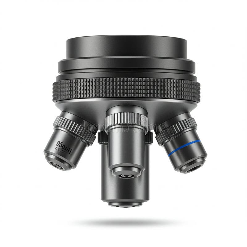 Microscope Objective Lenses Arranged in a Circular, Rotating Turret ...