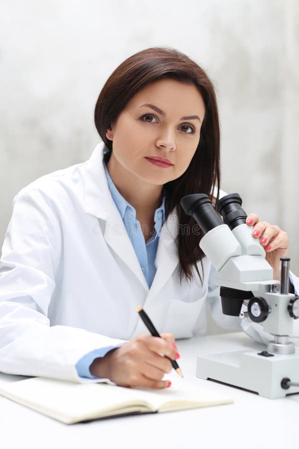 Microscope stock image. Image of analysis, experiment - 85823647