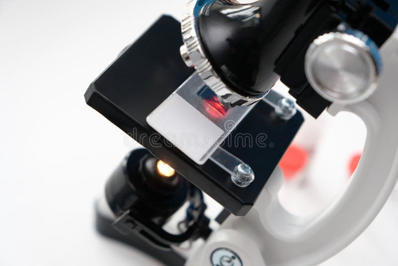Microscope for Research at School and at Home Stock Image - Image of ...