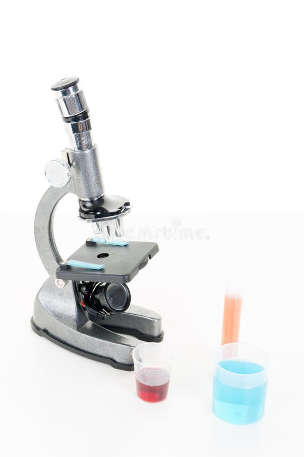 Microscope in Science Laboratory for Analyze Biology Stock Photo ...