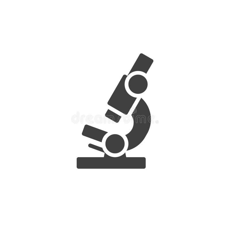 Microscope Science Solid Icon Stock Vector - Illustration of medical ...