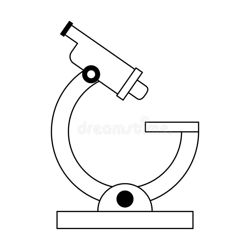 Microscope Science Symbol Isolated Stock Vector - Illustration of ...