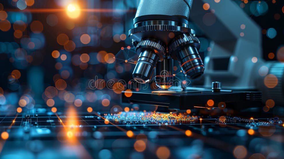 A Microscope in the Scientific Laboratory of Nanotechnology is Doing ...