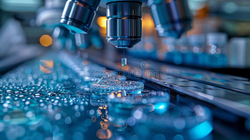 A Microscope in the Scientific Laboratory of Nanotechnology is Doing ...