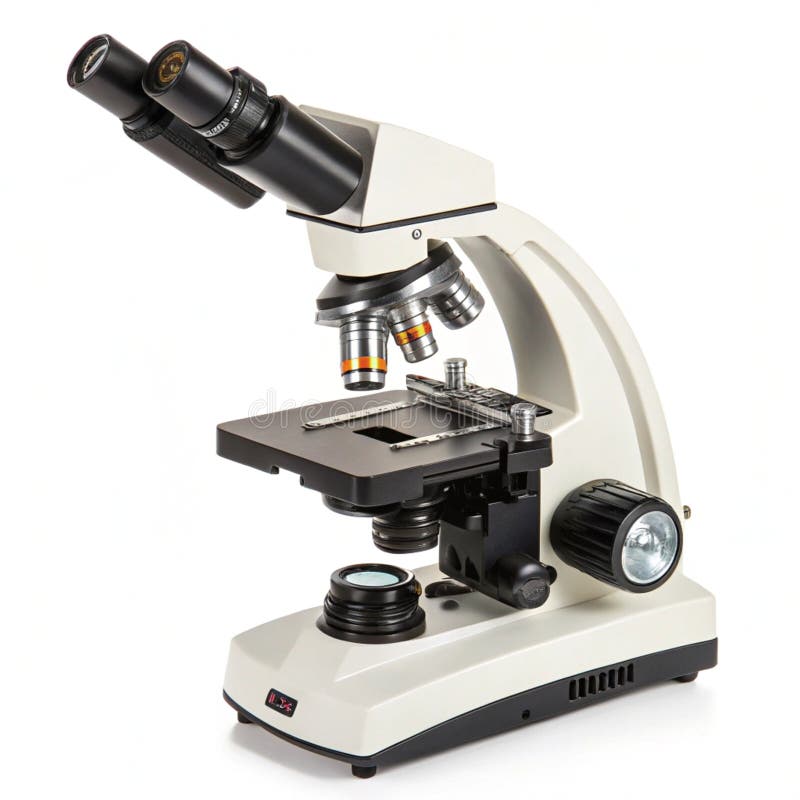 Microscope for Scientific Research Stock Illustration - Illustration of ...