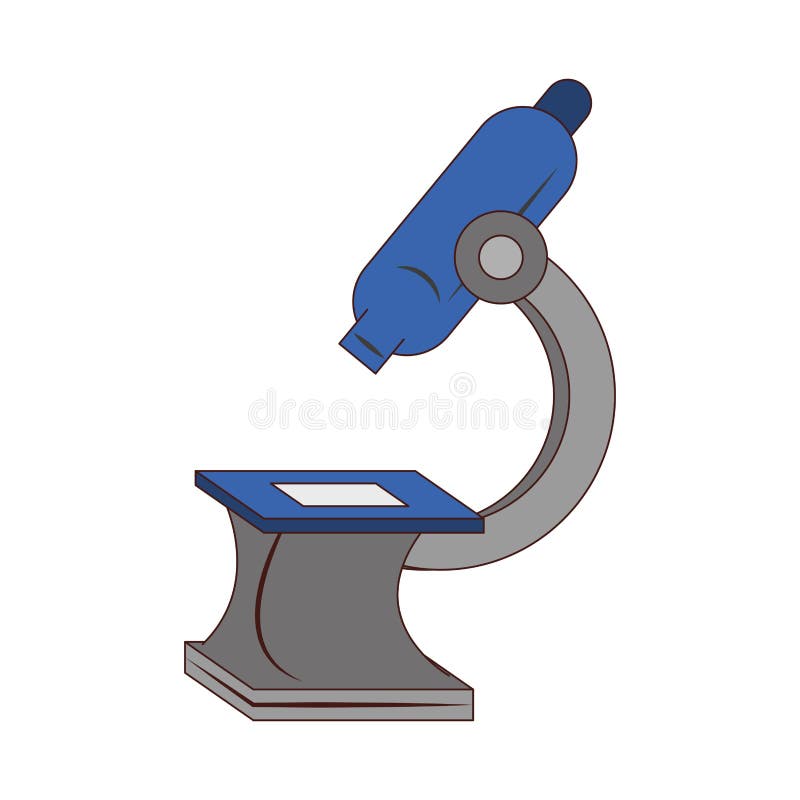 Microscope Scientific Tool Isolated Symbol Stock Vector - Illustration ...