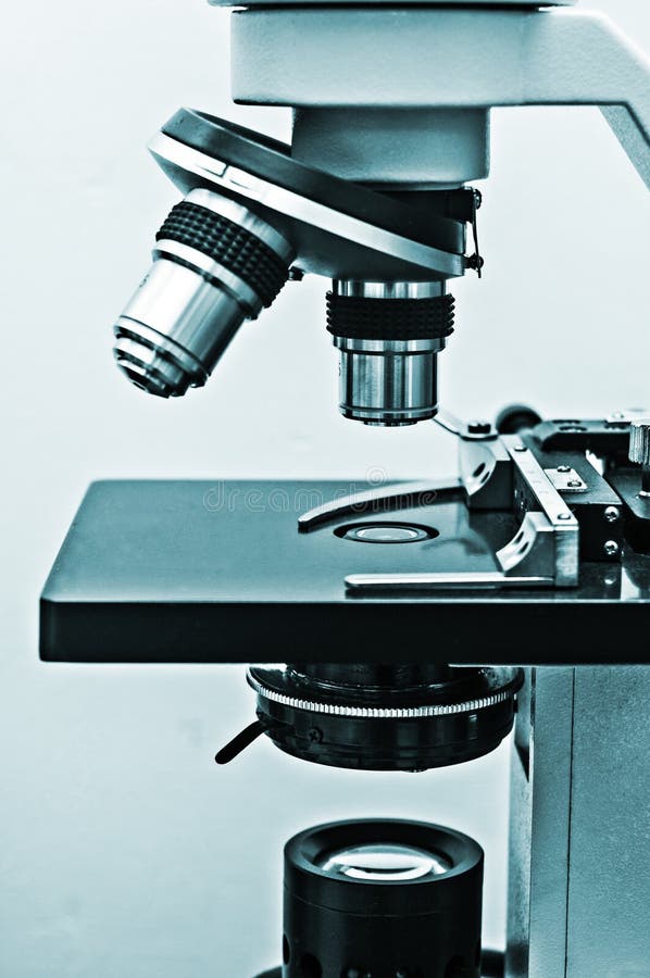 Microscope side view stock image. Image of examine, lens - 54920841