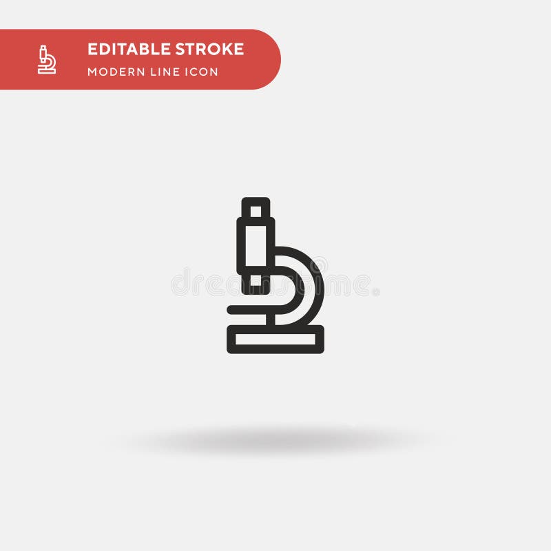 Microscope Simple Vector Icon. Illustration Symbol Design Template for ...