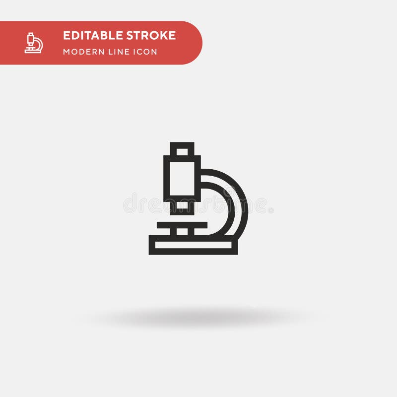 Microscope Simple Vector Icon. Illustration Symbol Design Template for ...