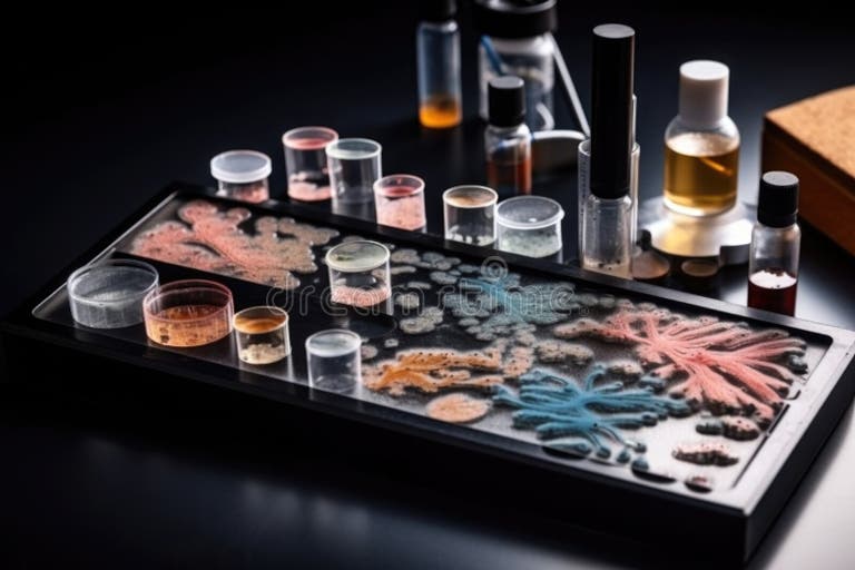 Microscope Slide with Bacteria and Other Microorganisms for Microscopic ...