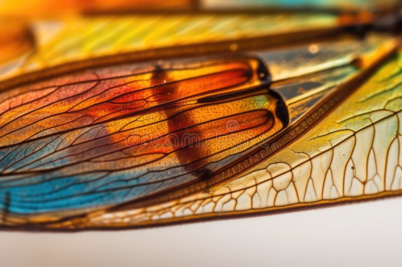 Microscope Slide with Detailed View of Insect Wing Stock Photo - Image ...