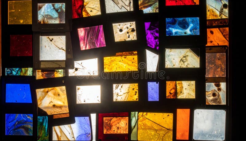 Microscope Slides Arranged Like a Mosaic. Background Concept. Generated ...