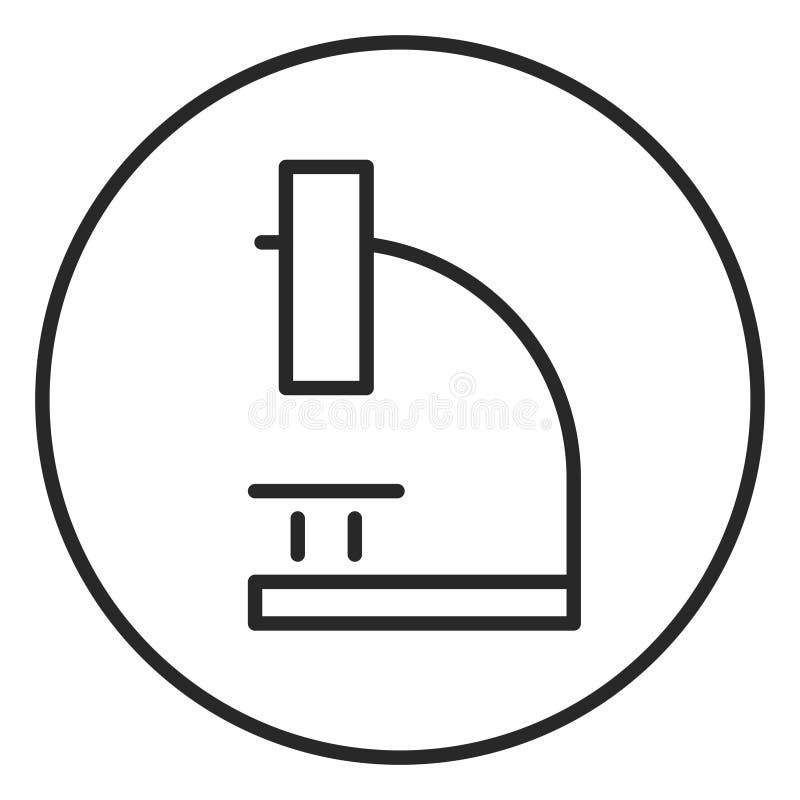 Microscope Stroke Icon, Logo Illustration. Stroke High Quality Symbol ...