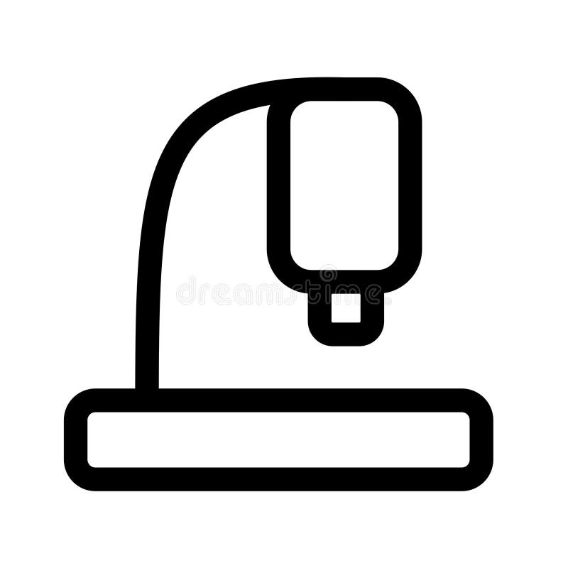 Microscope Symbol Simple Microscope Symbol Icon Royalty Free Vector
