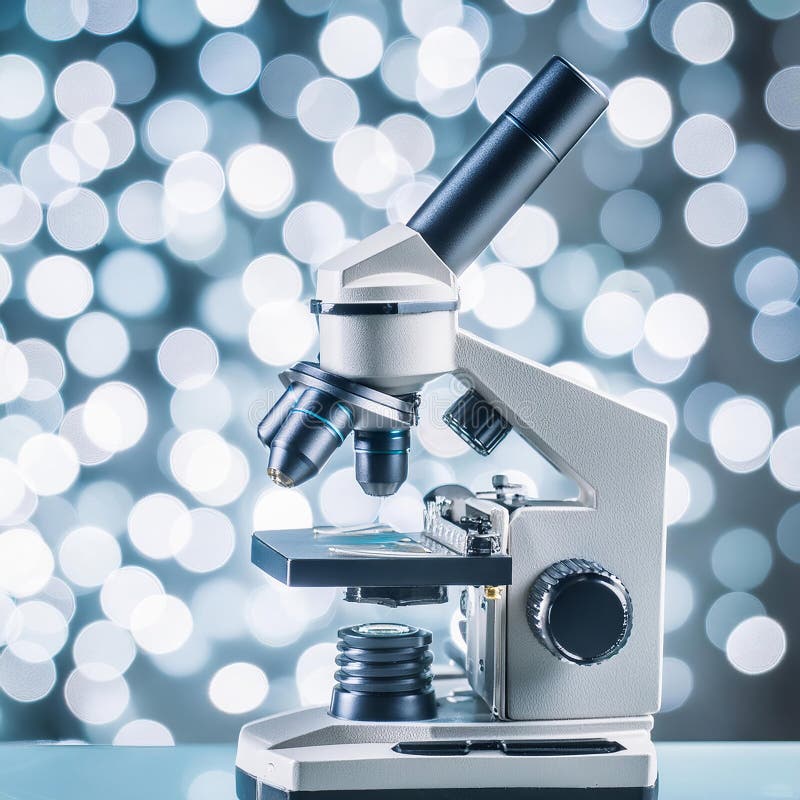 Microscope on Table. Generative AI Stock Photo - Image of science ...
