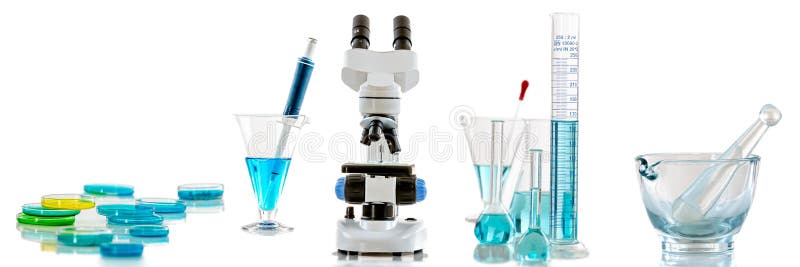 Microscope, on White Background Symol of Research, Laboratory, Medicine ...