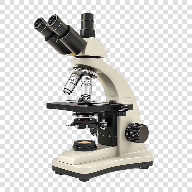 Microscope Transparent Background Realistic Element Stock Illustration ...