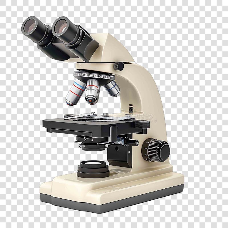 Microscope Transparent Background Realistic Element Stock Illustration ...