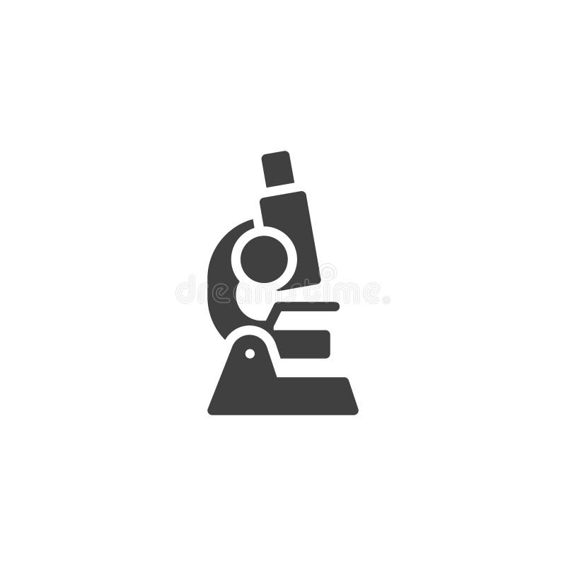 Microscope vector icon stock vector. Illustration of scientific - 329917363