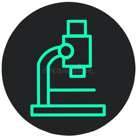 Microscope Vector Icon. Health Safe Certificate Microscope Label Stock ...