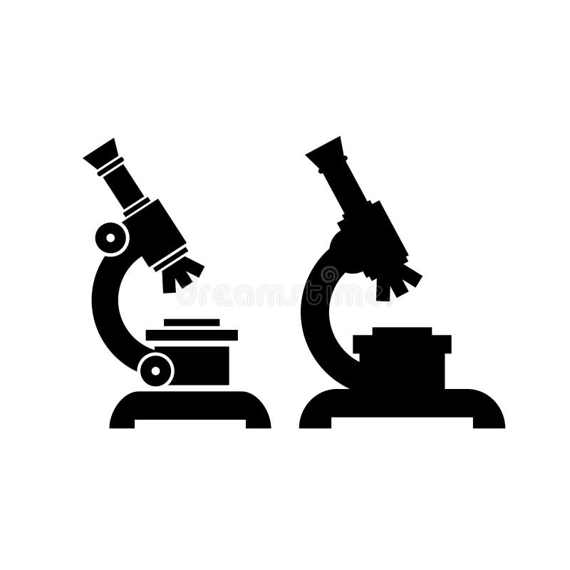 Red Microscope Vector Pictogram Stock Vector - Illustration of logo ...