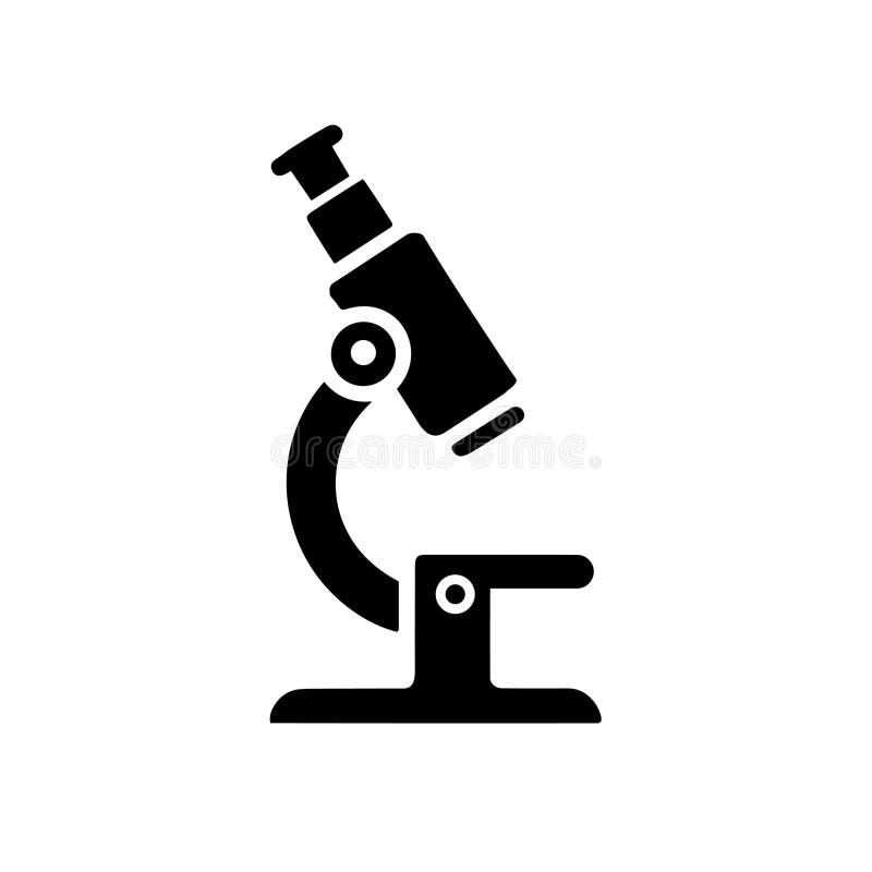 Microscope - vector icon stock vector. Illustration of research - 352194386