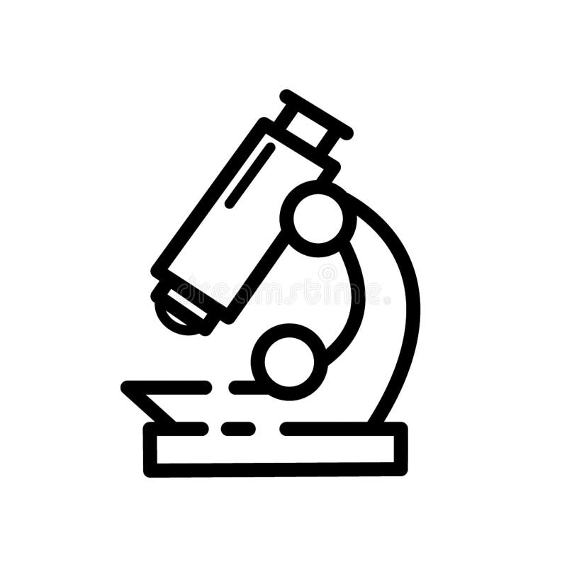 Microscope - vector icon stock vector. Illustration of instrument ...