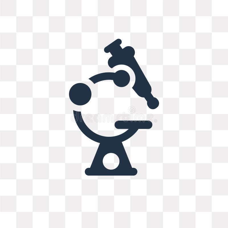 Microscope Vector Icon Isolated on Transparent Background, Micro Stock ...